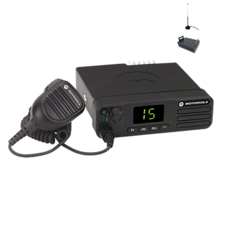 Motorola DM4400e Mobile With Power supply, Aerial and Fist Microphone - Radio active